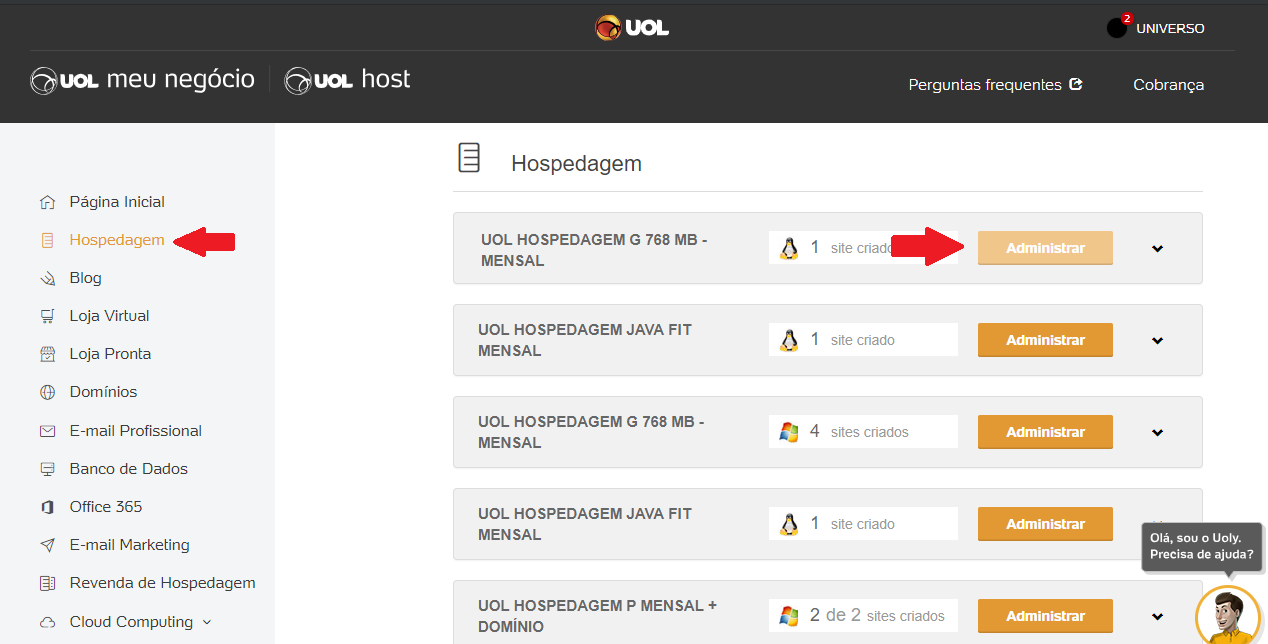 Como configurar sua hospedagem? - FAQ UOL Host